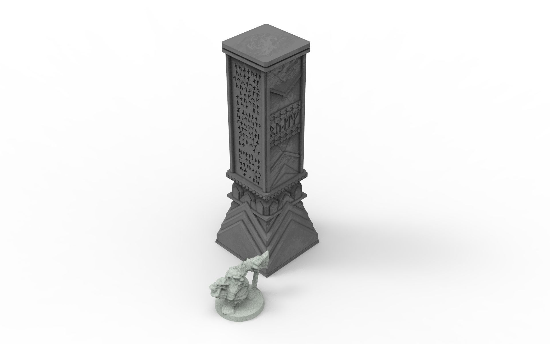 3D printable pillar and assorted bases for dwarf mine 3D model 3D ...