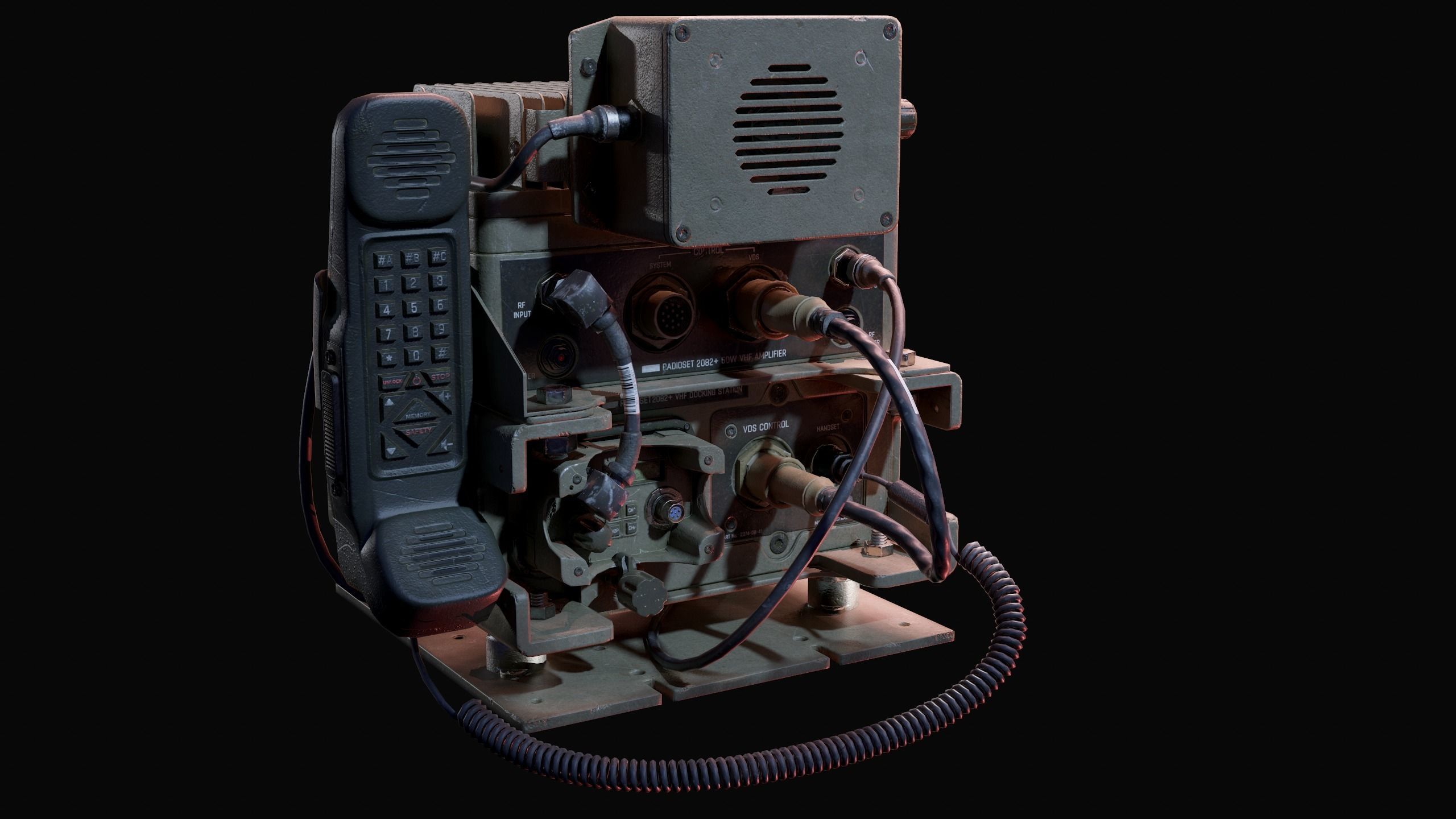 3D model Military radiostation PRC-2082 VR / AR / low-poly | CGTrader