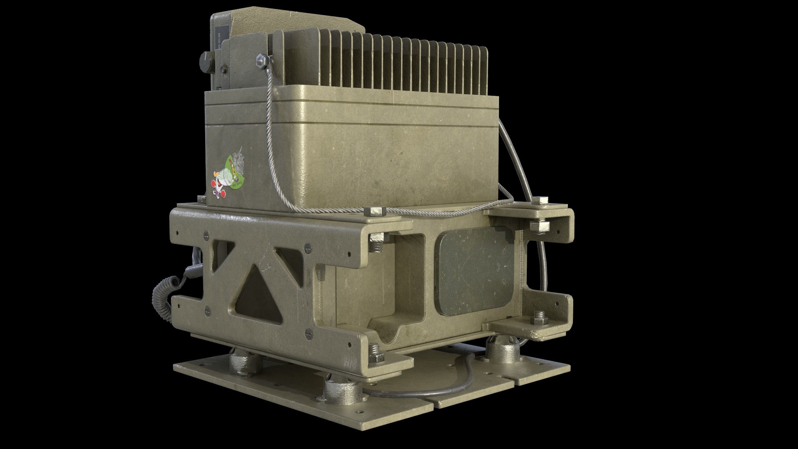 3D model Military radiostation PRC-2082 VR / AR / low-poly | CGTrader