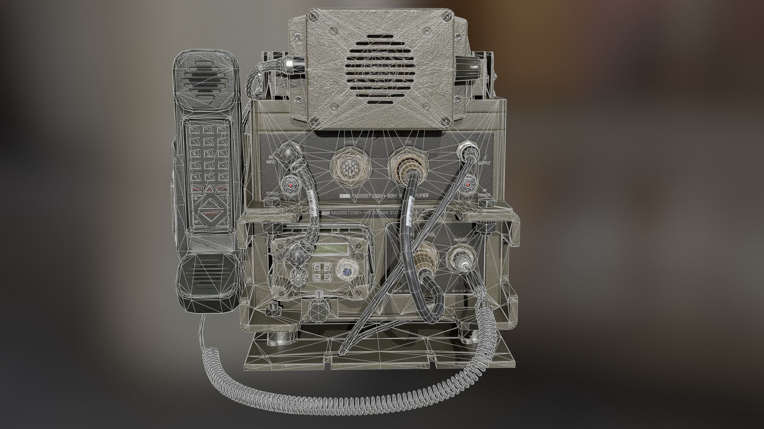 3D model Military radiostation PRC-2082 VR / AR / low-poly | CGTrader