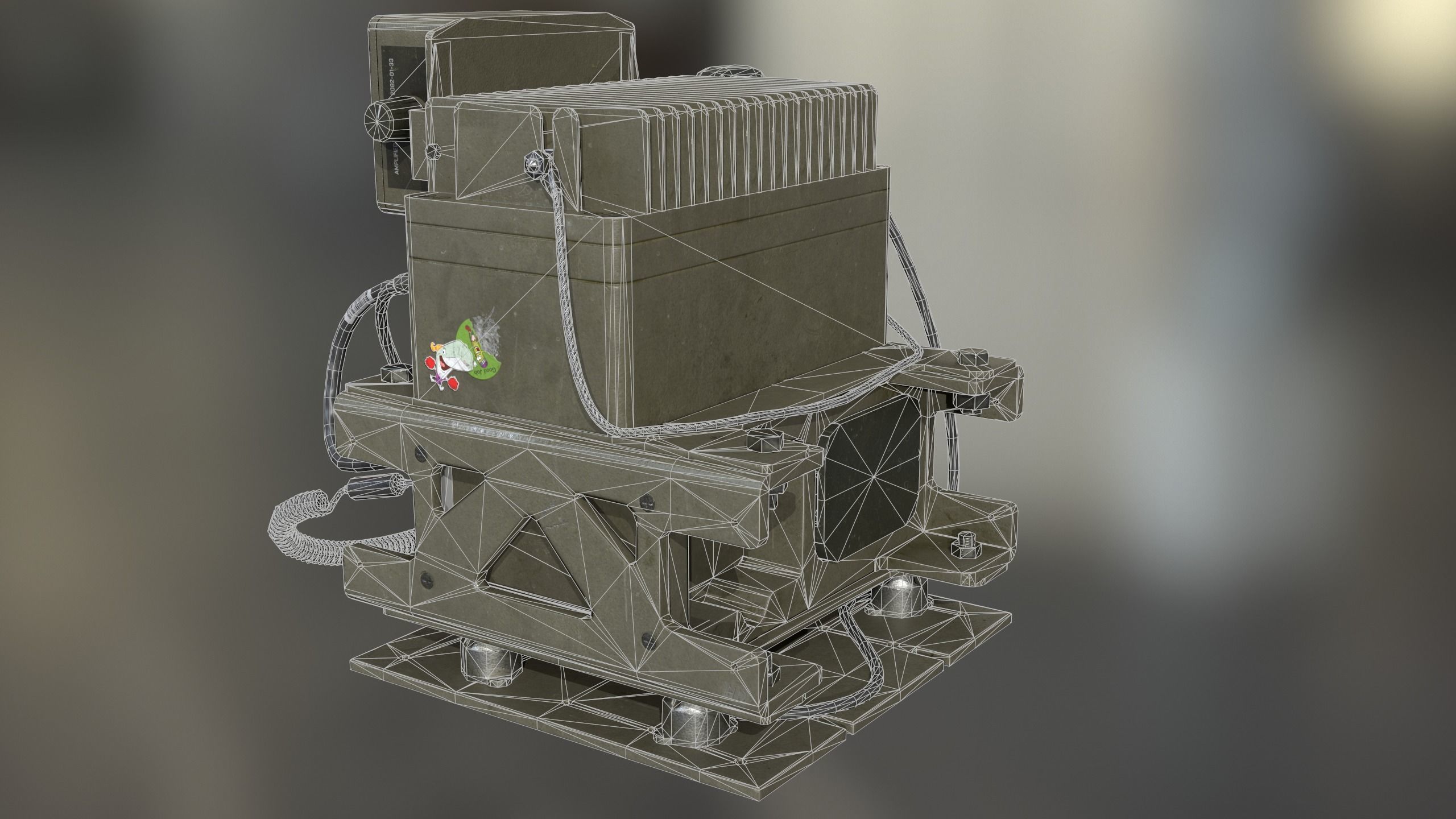 3D model Military radiostation PRC-2082 VR / AR / low-poly | CGTrader