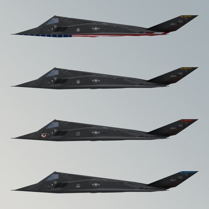 3D model Lockheed Martin F-117A Nighthawk VR / AR / low-poly | CGTrader