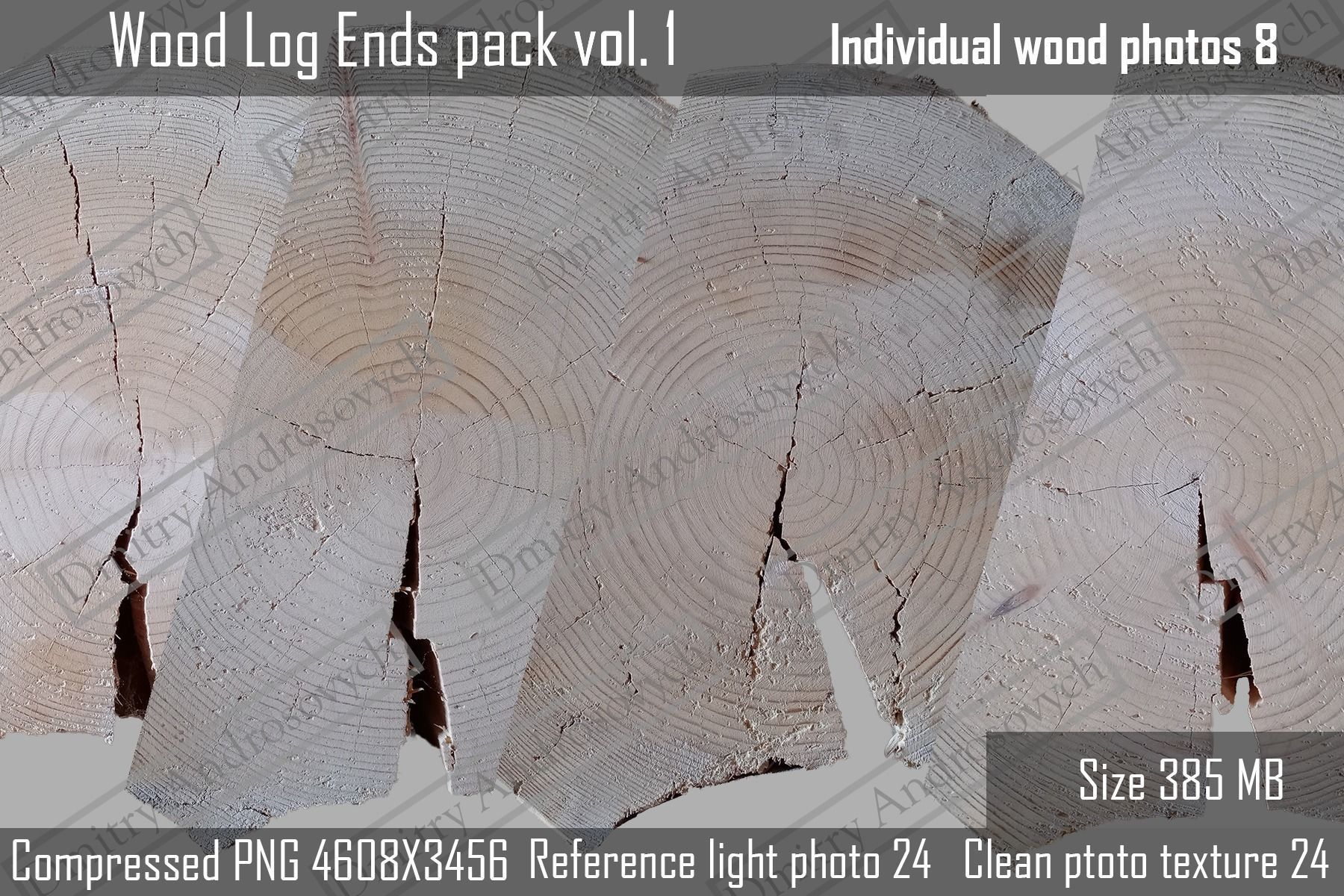 Wood log ends Texture pack vol 1 Texture | CGTrader