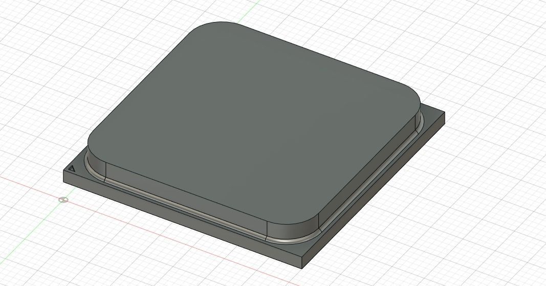 Miniature Processor the size of an amd Ryzen 7 without pins 3D model 3D ...