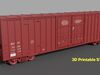 Railway BNSF Box Car 3D model | CGTrader
