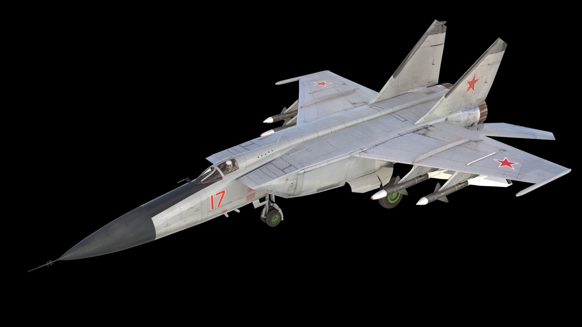 MiG-25P russian fighter jet 3D model | CGTrader