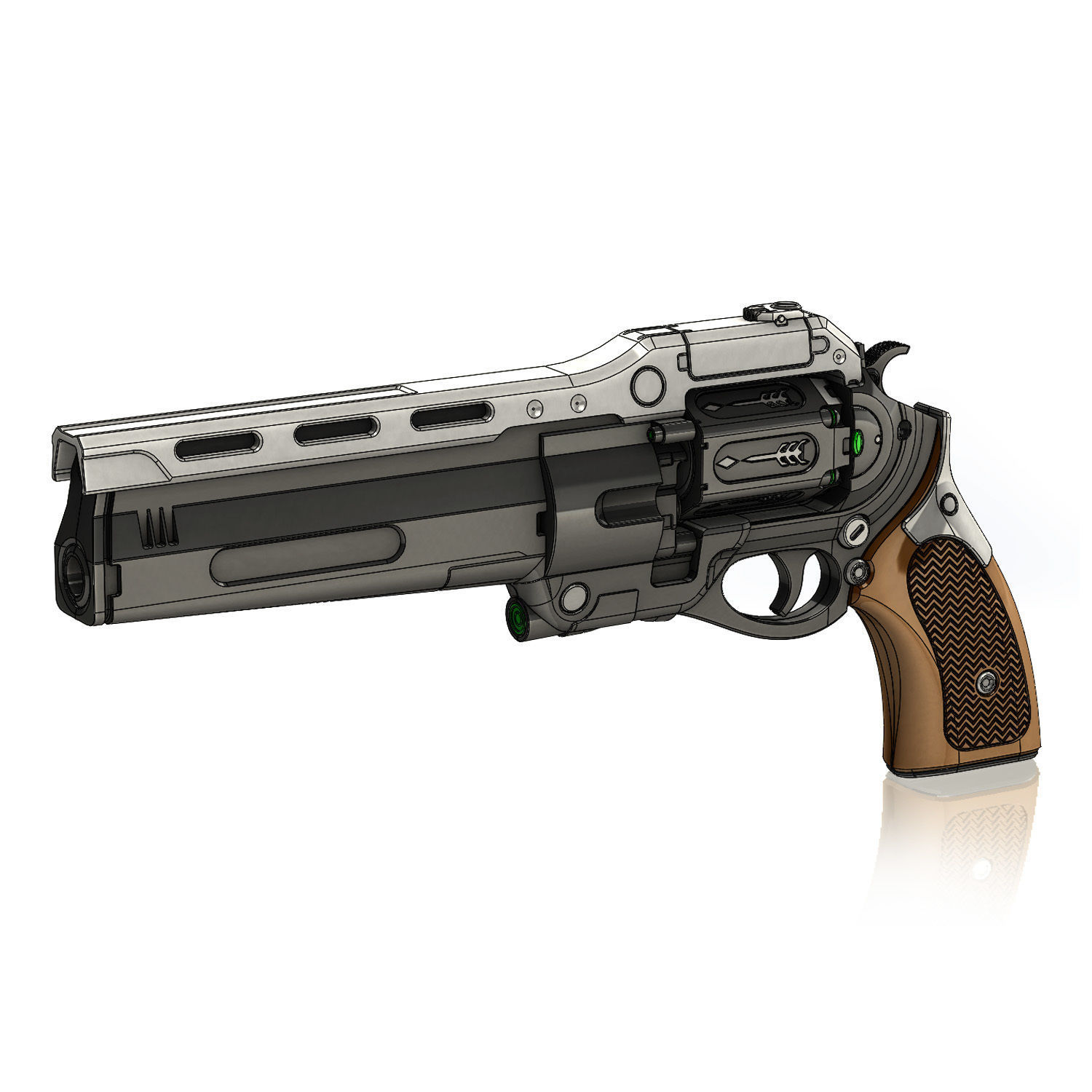 The First Curse Exotic Hand Cannon 3D model 3D printable | CGTrader