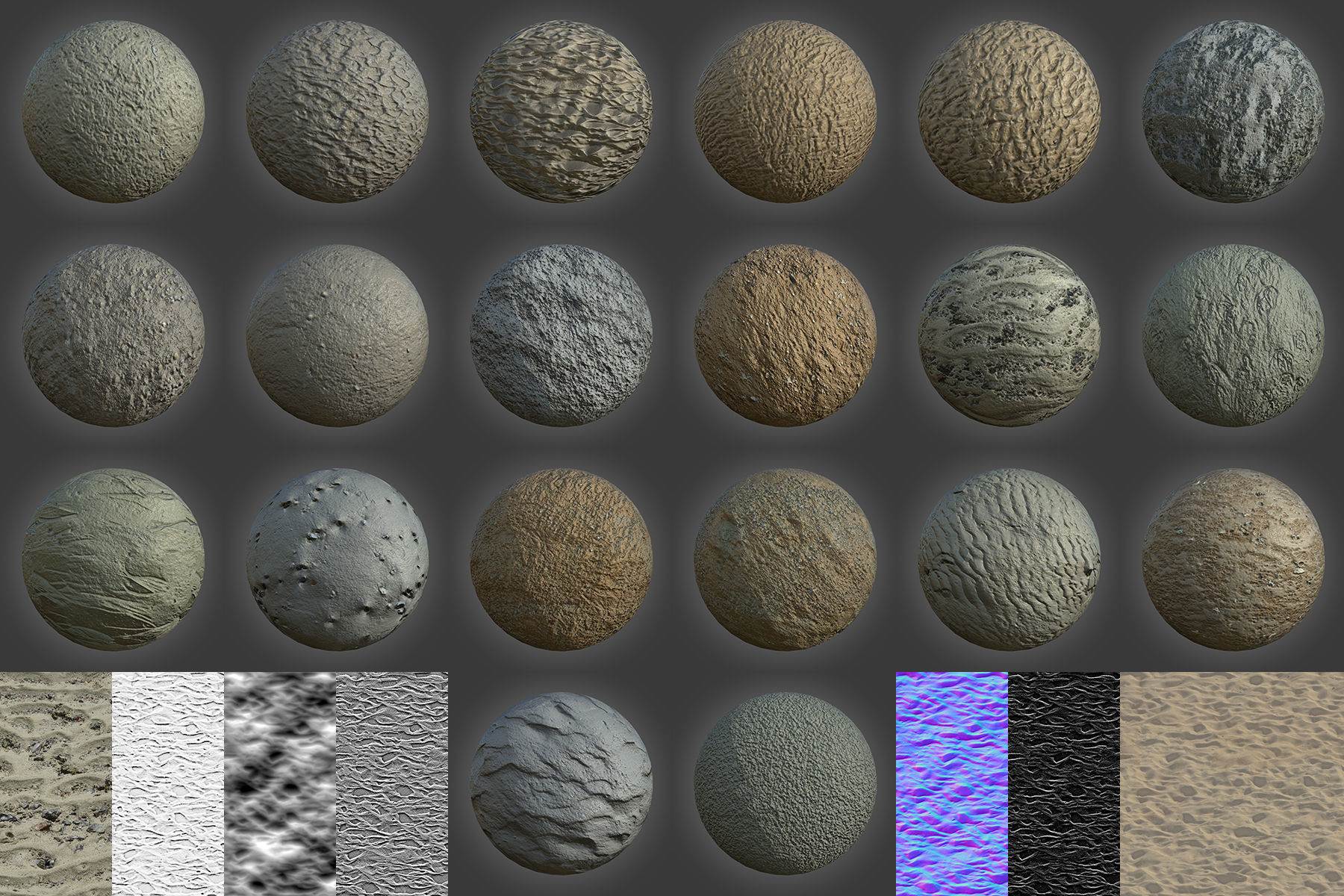 Set of 20 Various Sand PBR Textures Volume 1 Texture | CGTrader