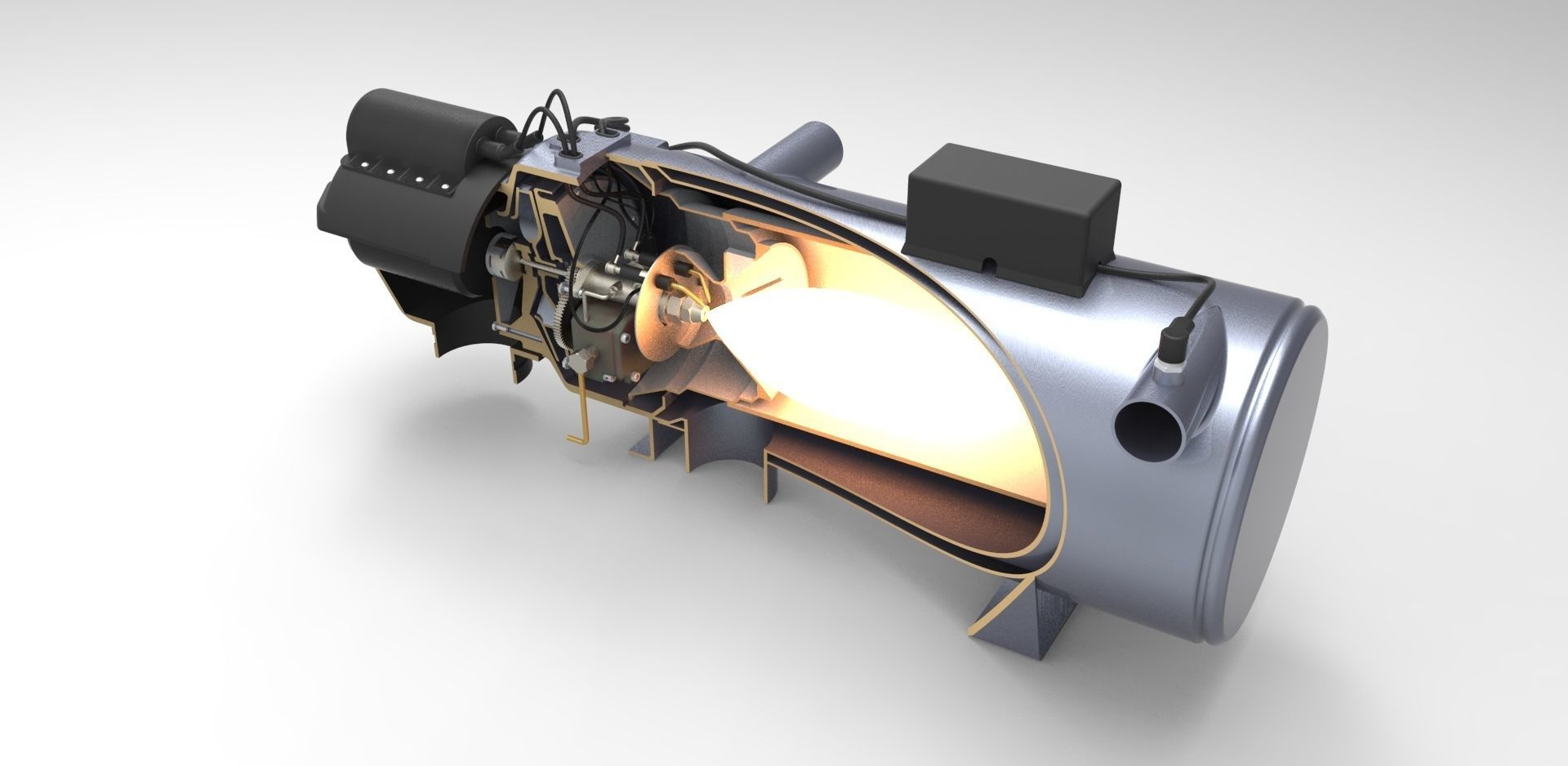 Webasto DBW 300 heater 3D model | CGTrader