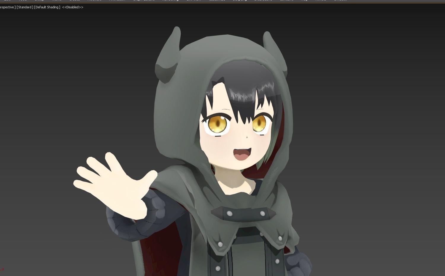 Somali to Mori no Kamisama VRChat 3D model rigged | CGTrader