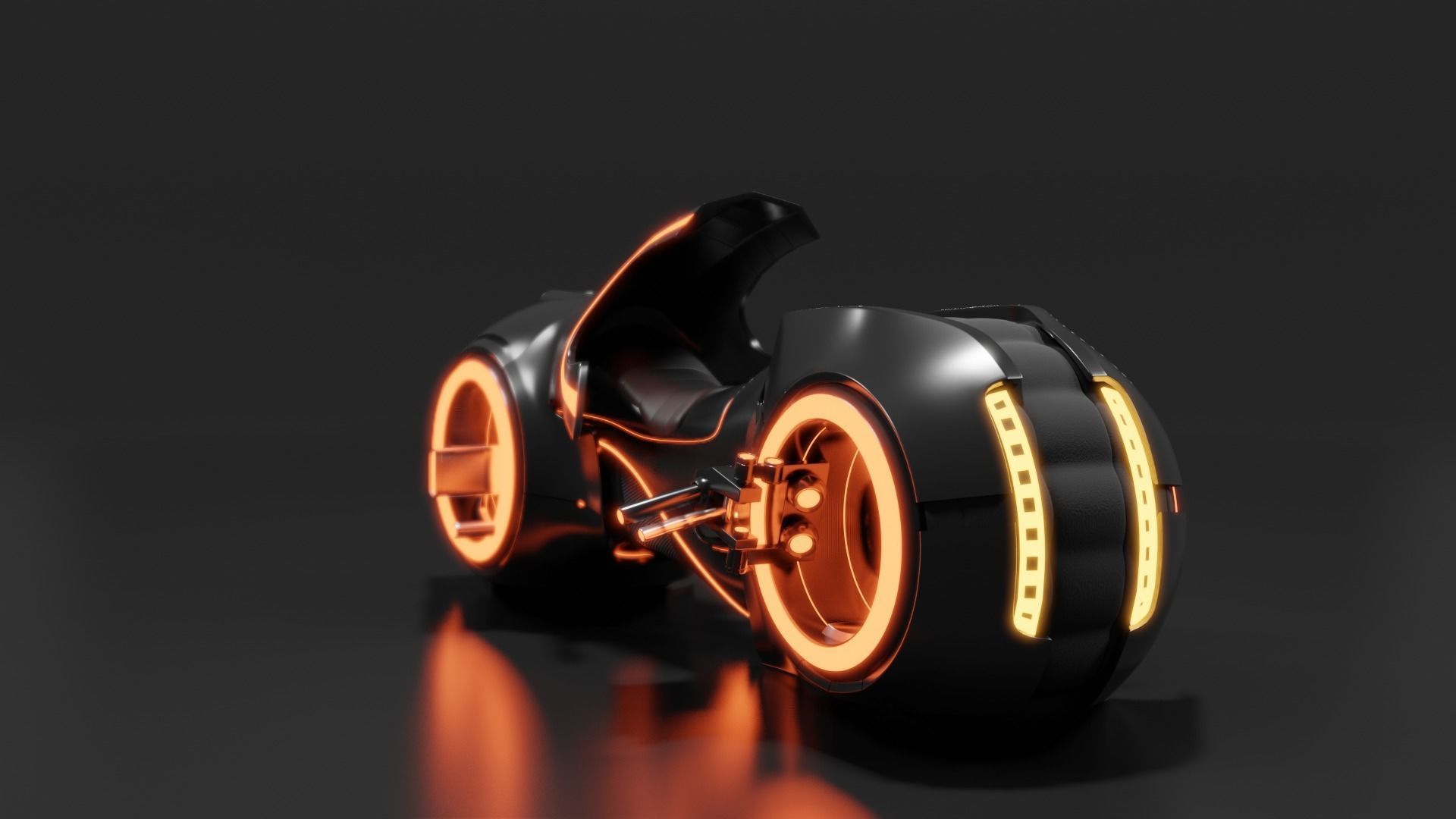 Tron Bike free 3D model | CGTrader