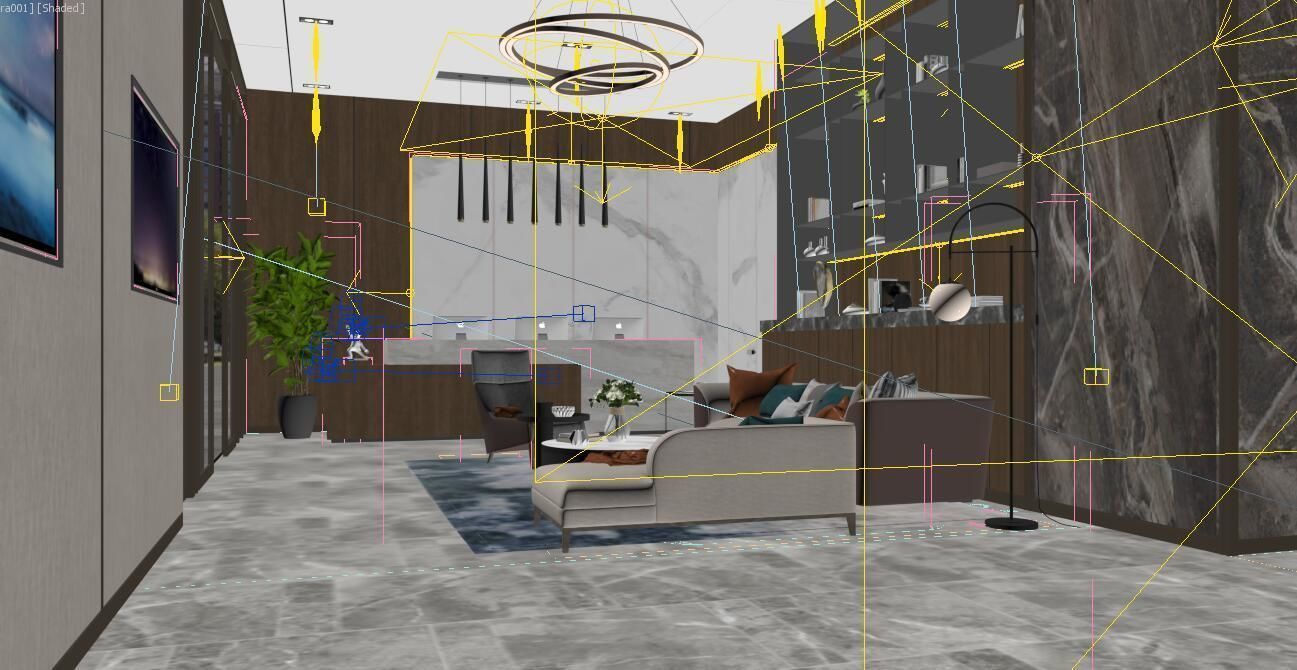 Modern Luxury Hotel Lobby Design 3D model | CGTrader