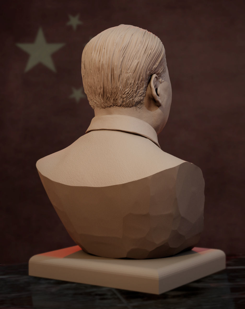 Mao Zedong 3D model 3D printable | CGTrader