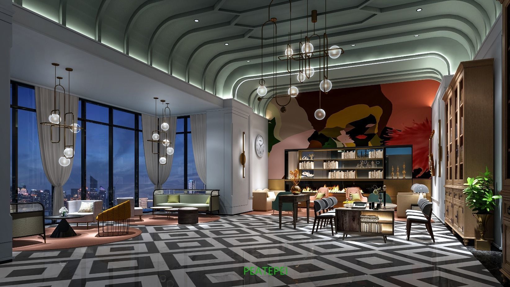 Mercure hotel lobby 3D model 3D model | CGTrader