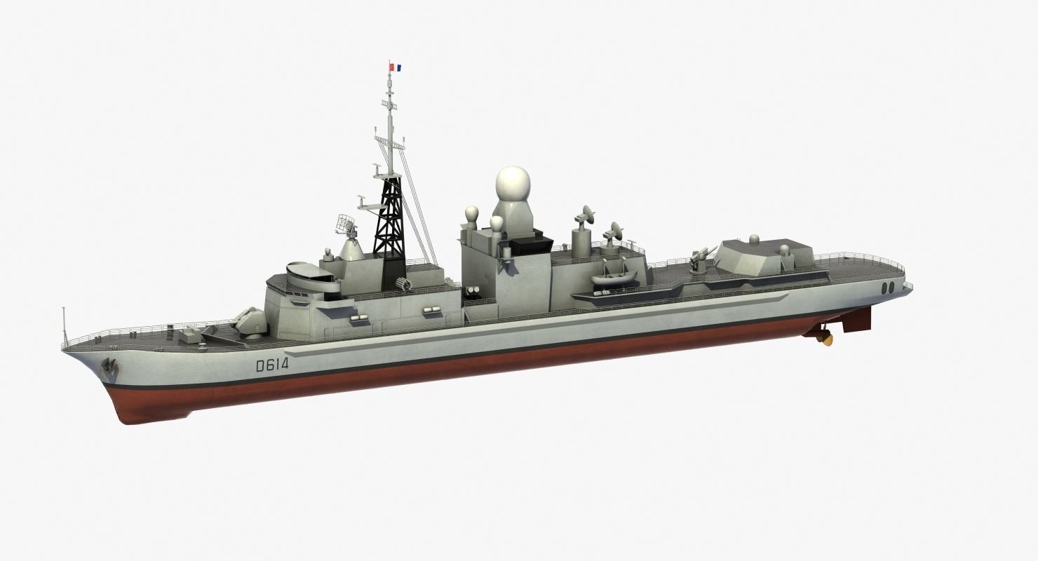 Cassard Class Frigate 3D model | CGTrader