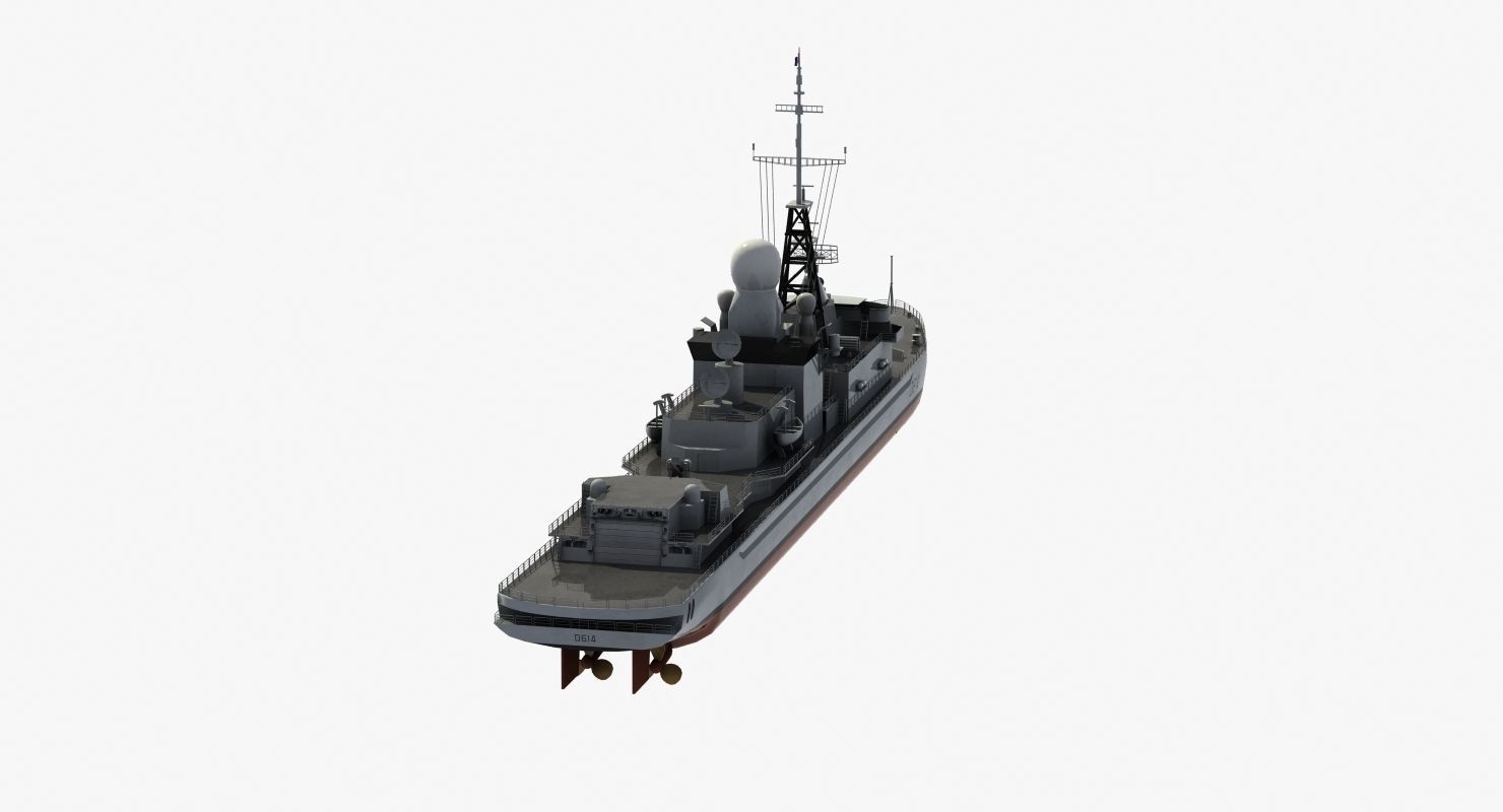Cassard Class Frigate 3D model | CGTrader