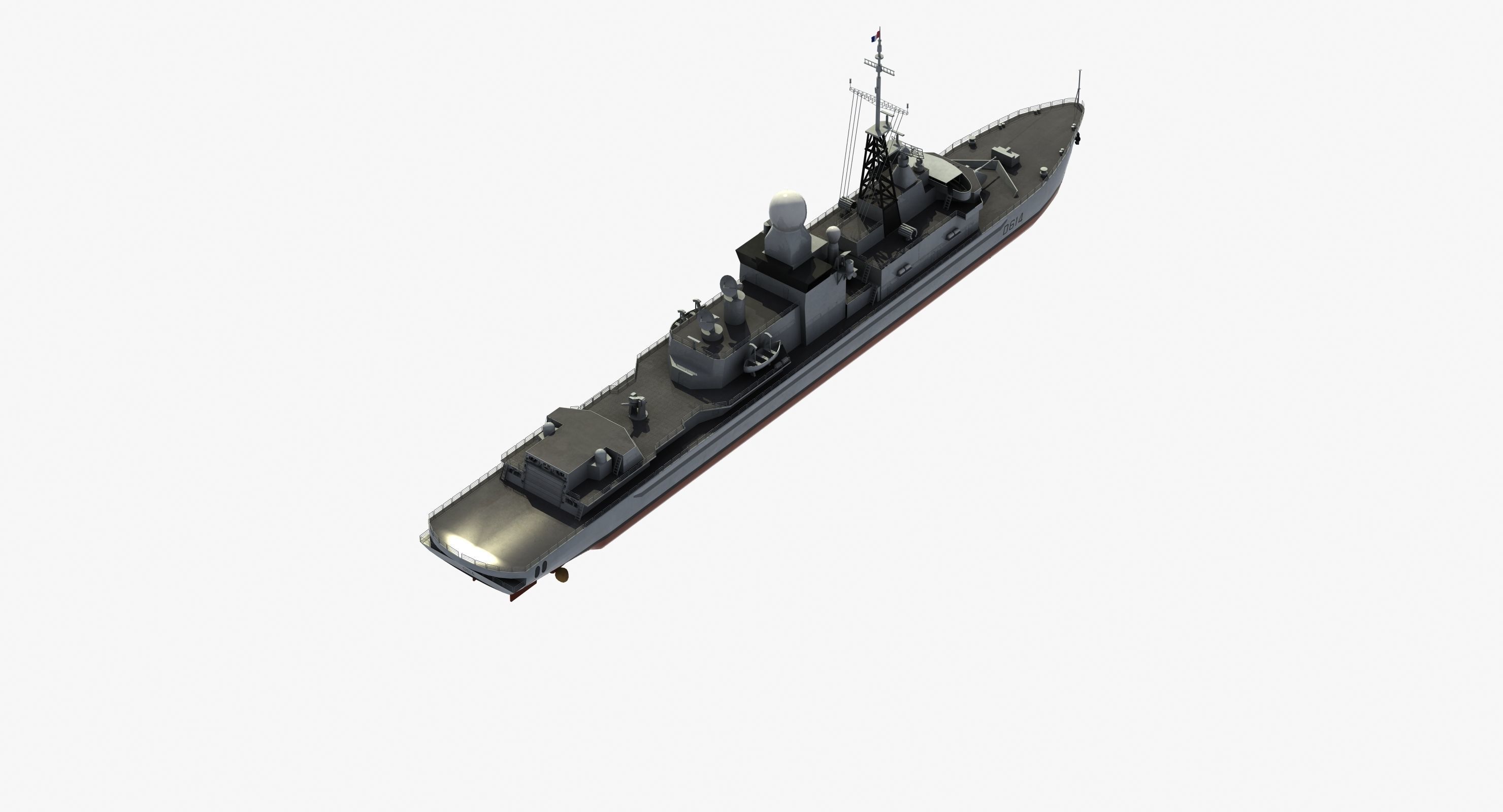 Cassard Class Frigate 3D model | CGTrader