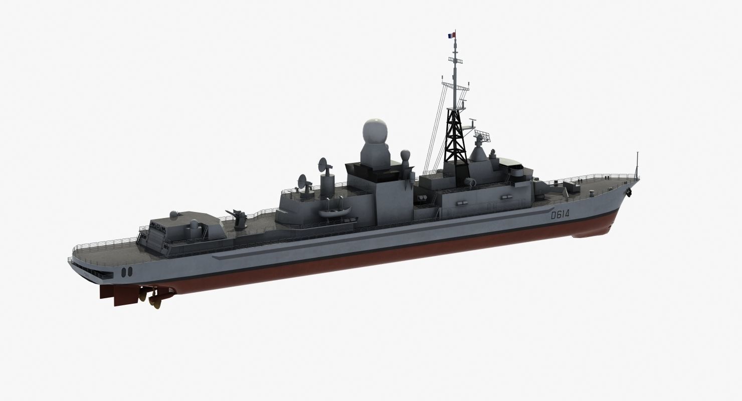 Cassard Class Frigate 3D model | CGTrader