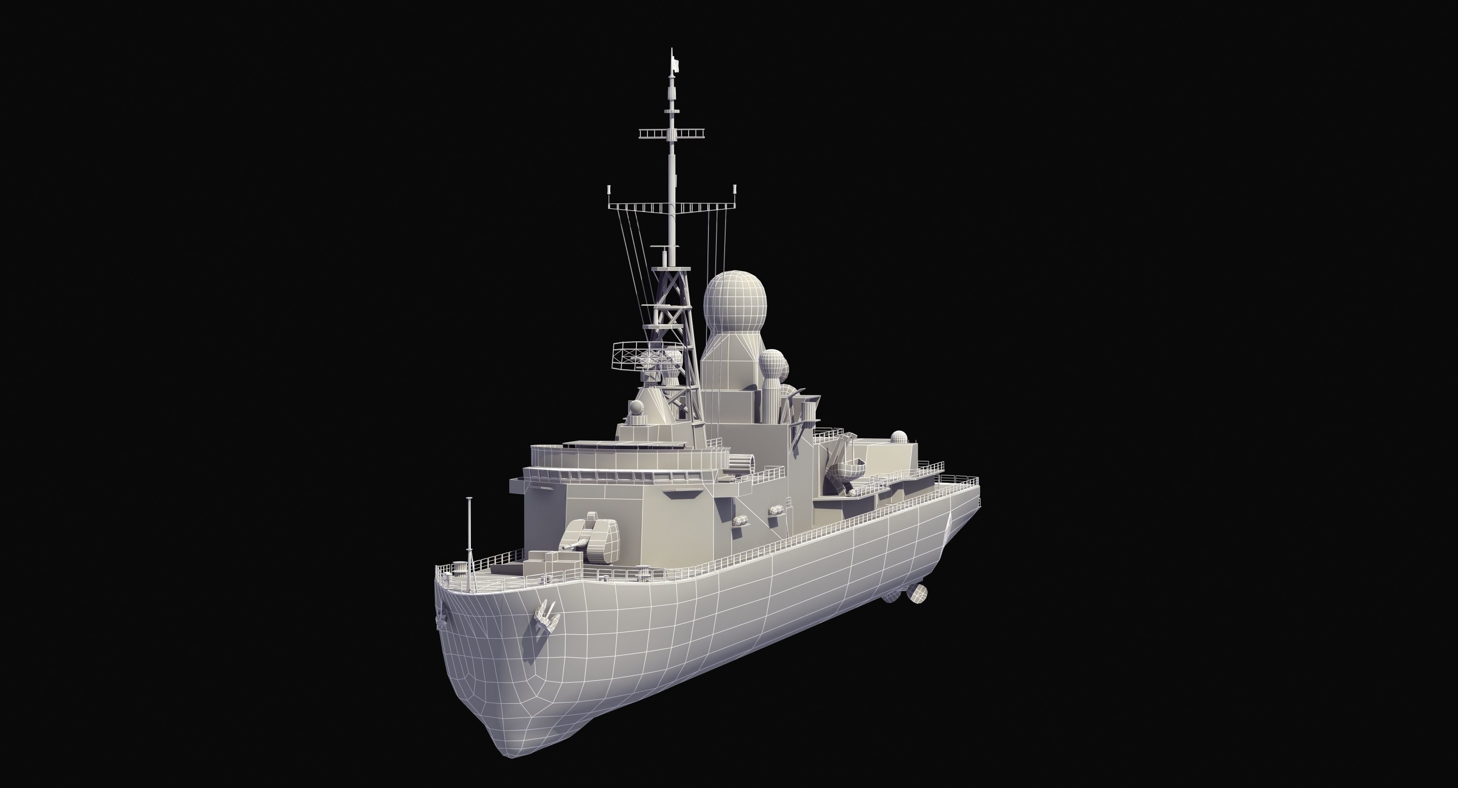 Cassard Class Frigate 3D model | CGTrader