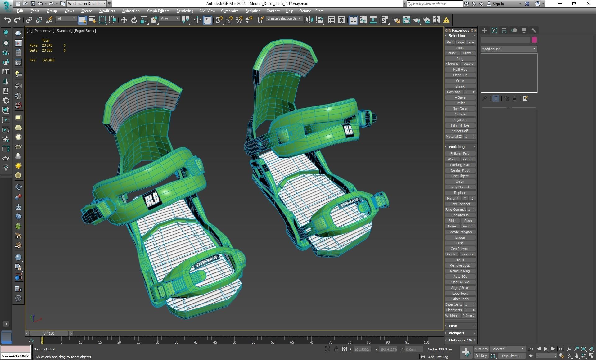 Snowboard mounts 3D model | CGTrader