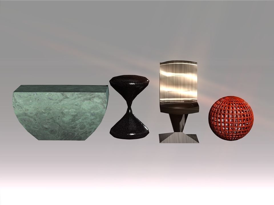 3D model Random Geometry low poly models collection VR / AR / low-poly ...