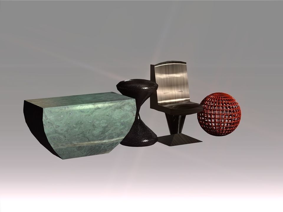 3D model Random Geometry low poly models collection VR / AR / low-poly ...