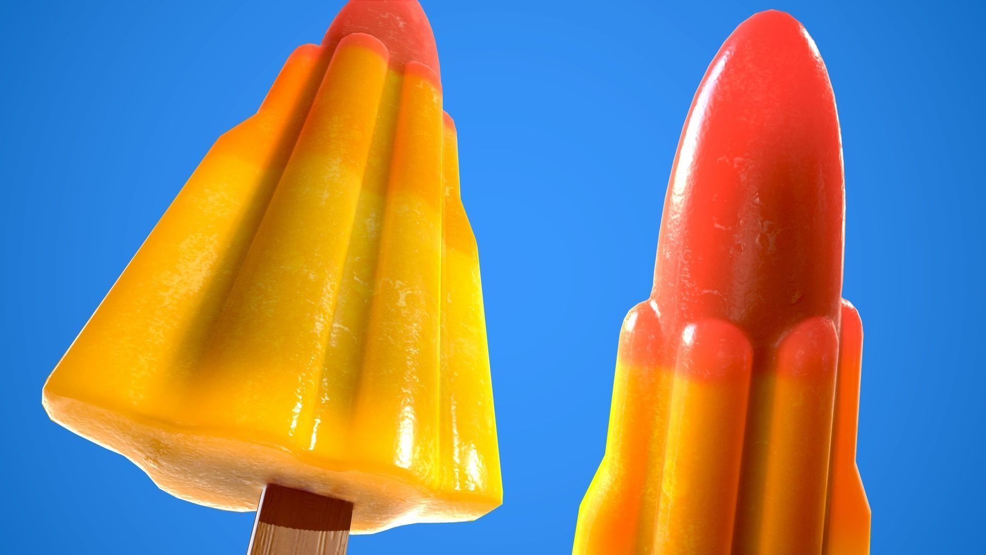3D model Rocket Ice Lolly VR / AR / low-poly | CGTrader
