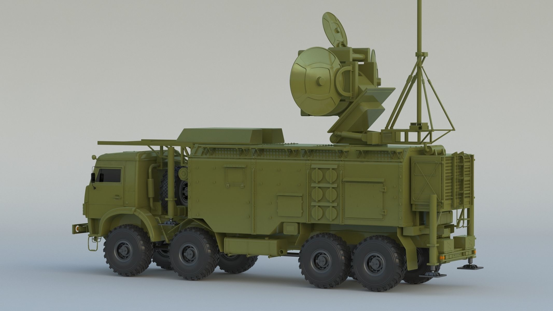 Krasukha Electronic Warfare System 3D model | CGTrader