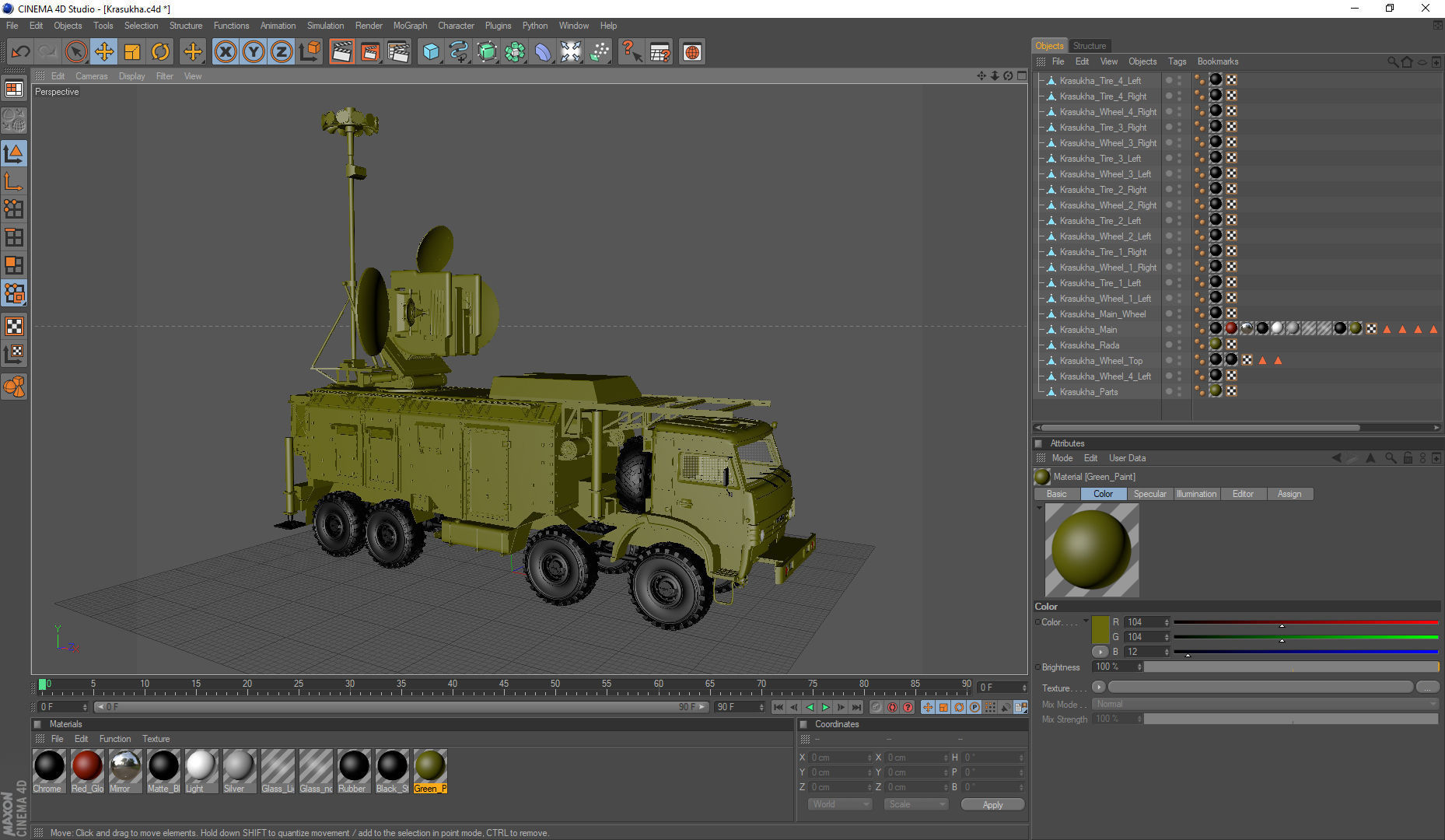 Krasukha Electronic Warfare System 3D model | CGTrader