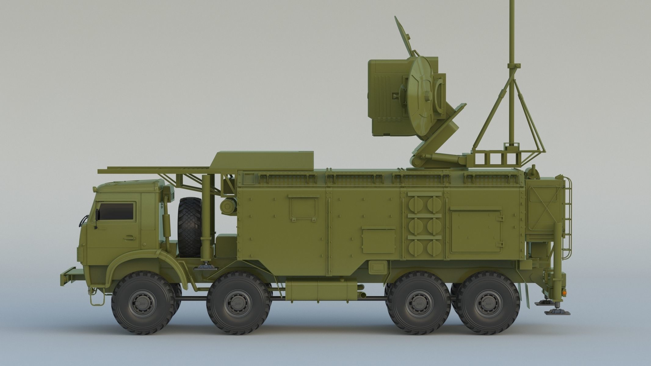 Krasukha Electronic Warfare System 3D model | CGTrader