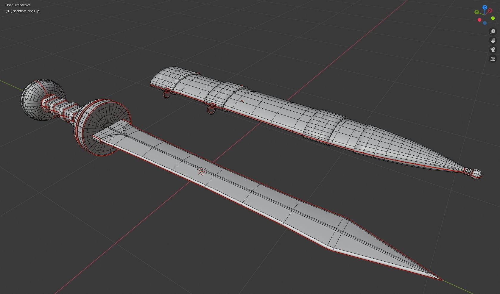 3D model Roman sword Gladius VR / AR / low-poly | CGTrader