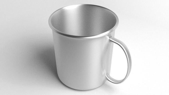 Steel Cup 3D model | CGTrader