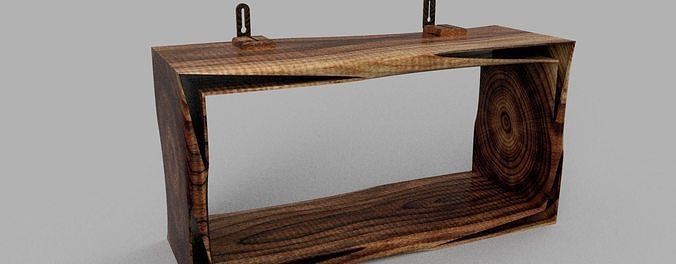 Wall shelf 3D model 3D printable | CGTrader