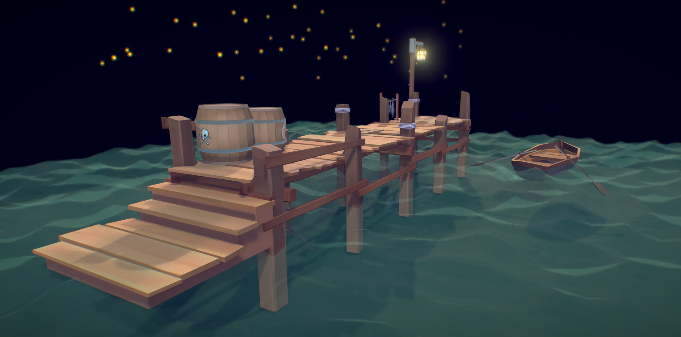 3D model Pier Low-poly 3D model VR / AR / low-poly | CGTrader
