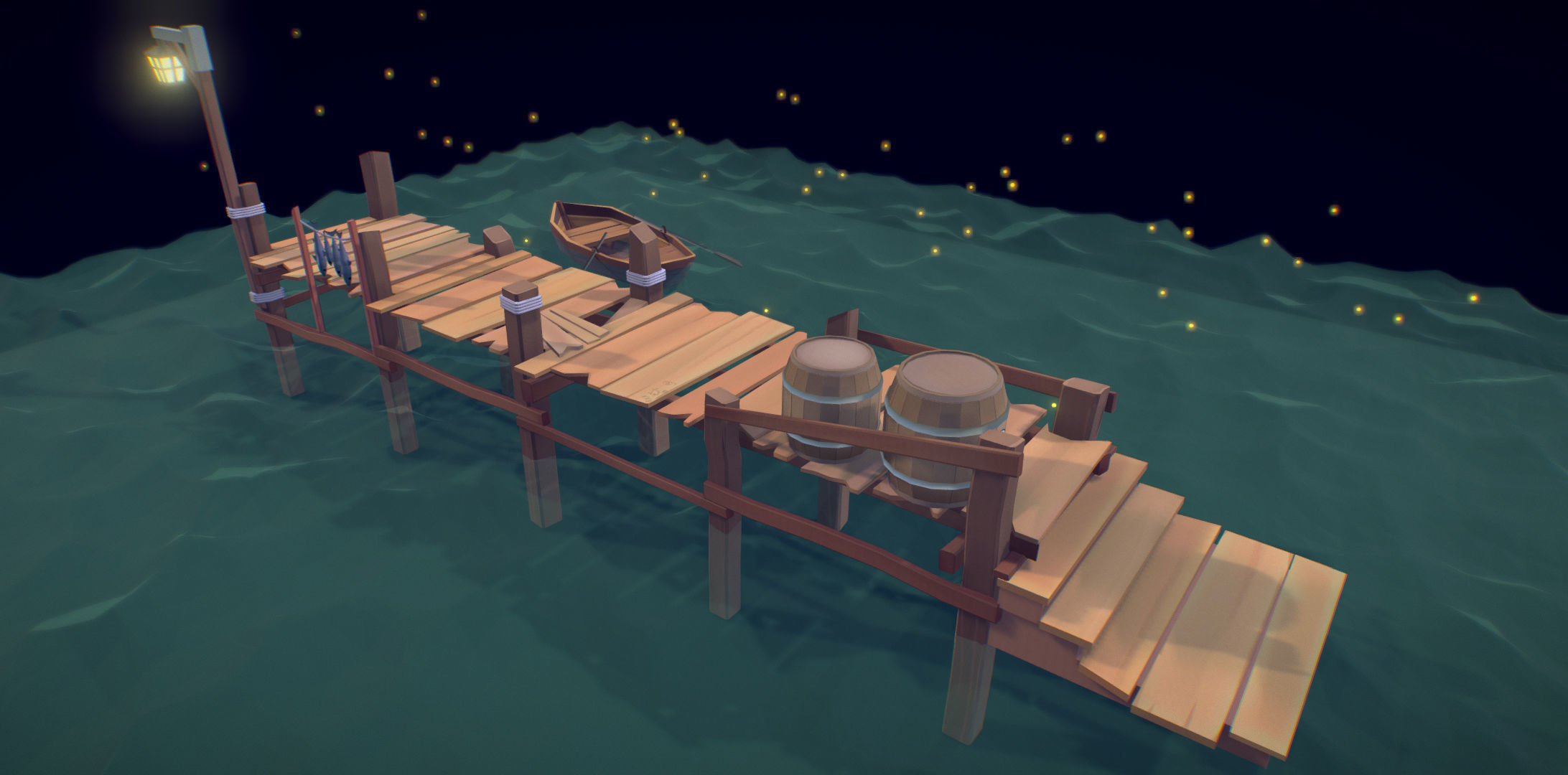 3D model Pier Low-poly 3D model VR / AR / low-poly | CGTrader