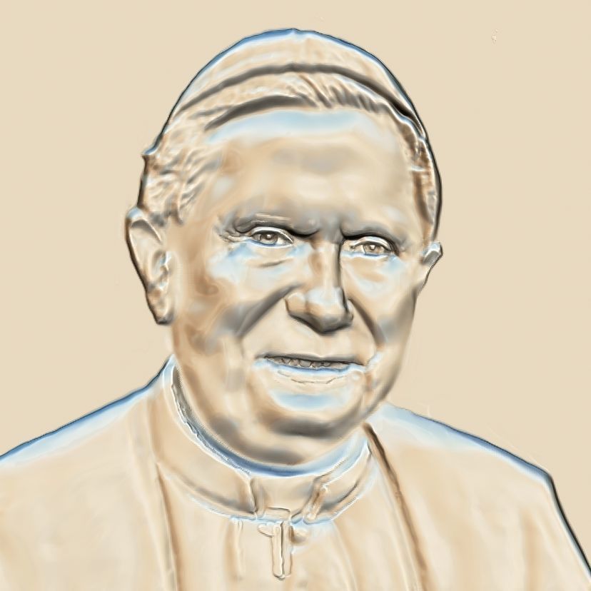 Joseph Ratzinger Pope vatican portrait 3D model 3D printable | CGTrader