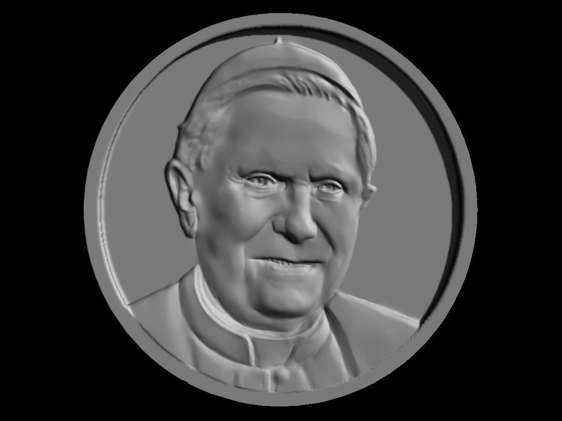Joseph Ratzinger Pope vatican portrait 3D model 3D printable | CGTrader