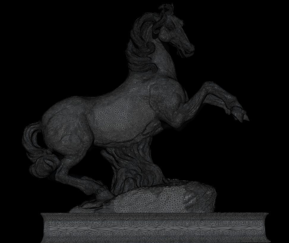 horse rampant sculpture monument 3D model 3D printable | CGTrader