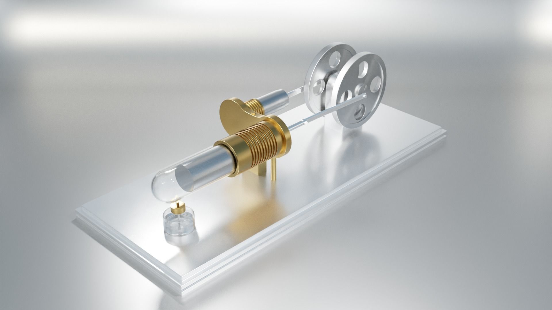 stirling engine 3D model | CGTrader