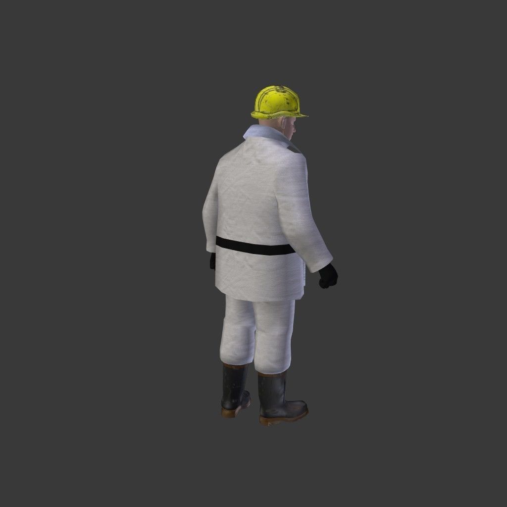 3D model Low Poly workers man model VR / AR / low-poly | CGTrader