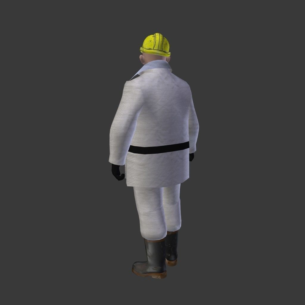 3D model Low Poly workers man model VR / AR / low-poly | CGTrader