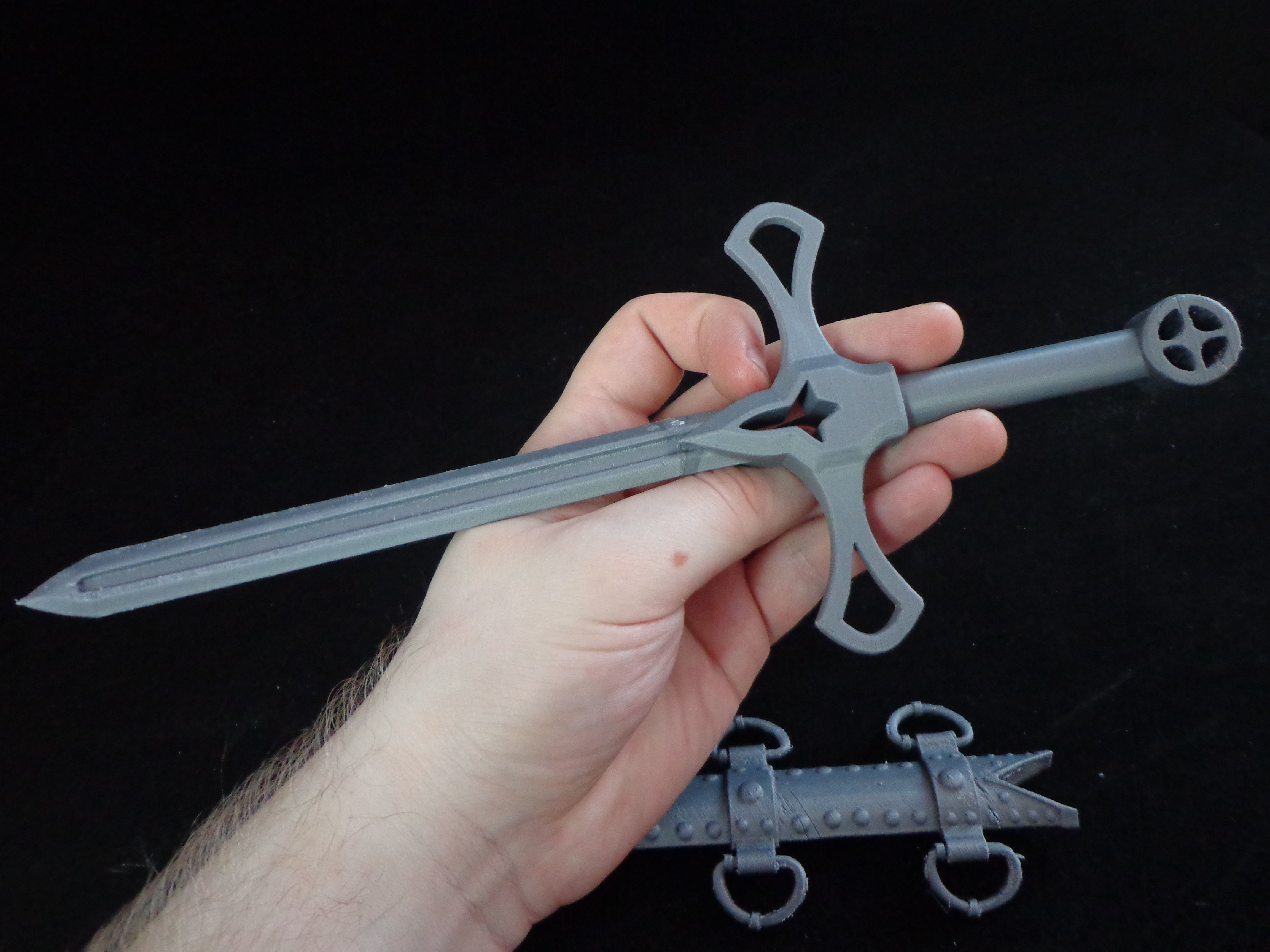 sword with sheath 2 3d print 3D model 3D printable | CGTrader
