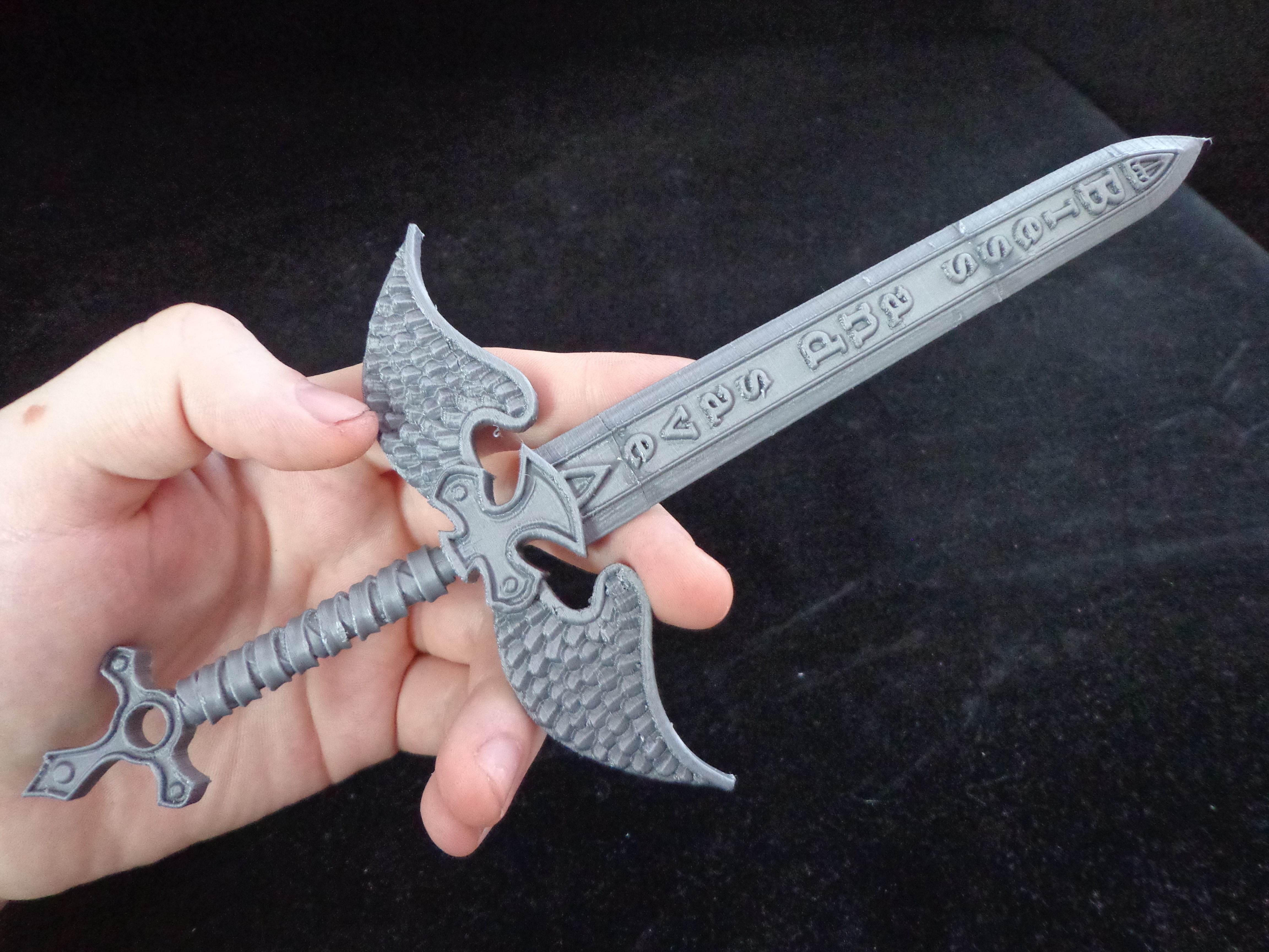 winged sword 3d print 3D model 3D printable | CGTrader