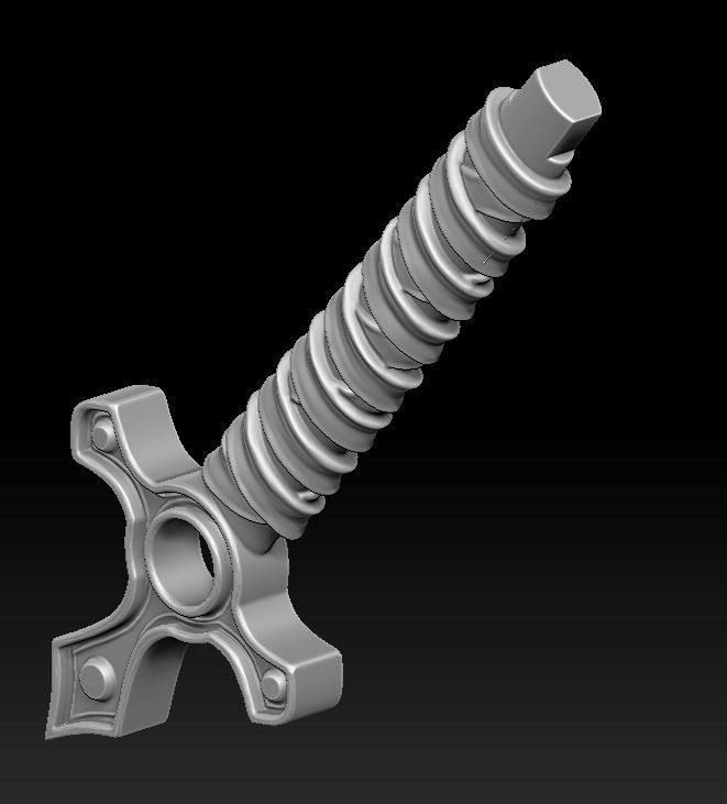 winged sword 3d print 3D model 3D printable | CGTrader