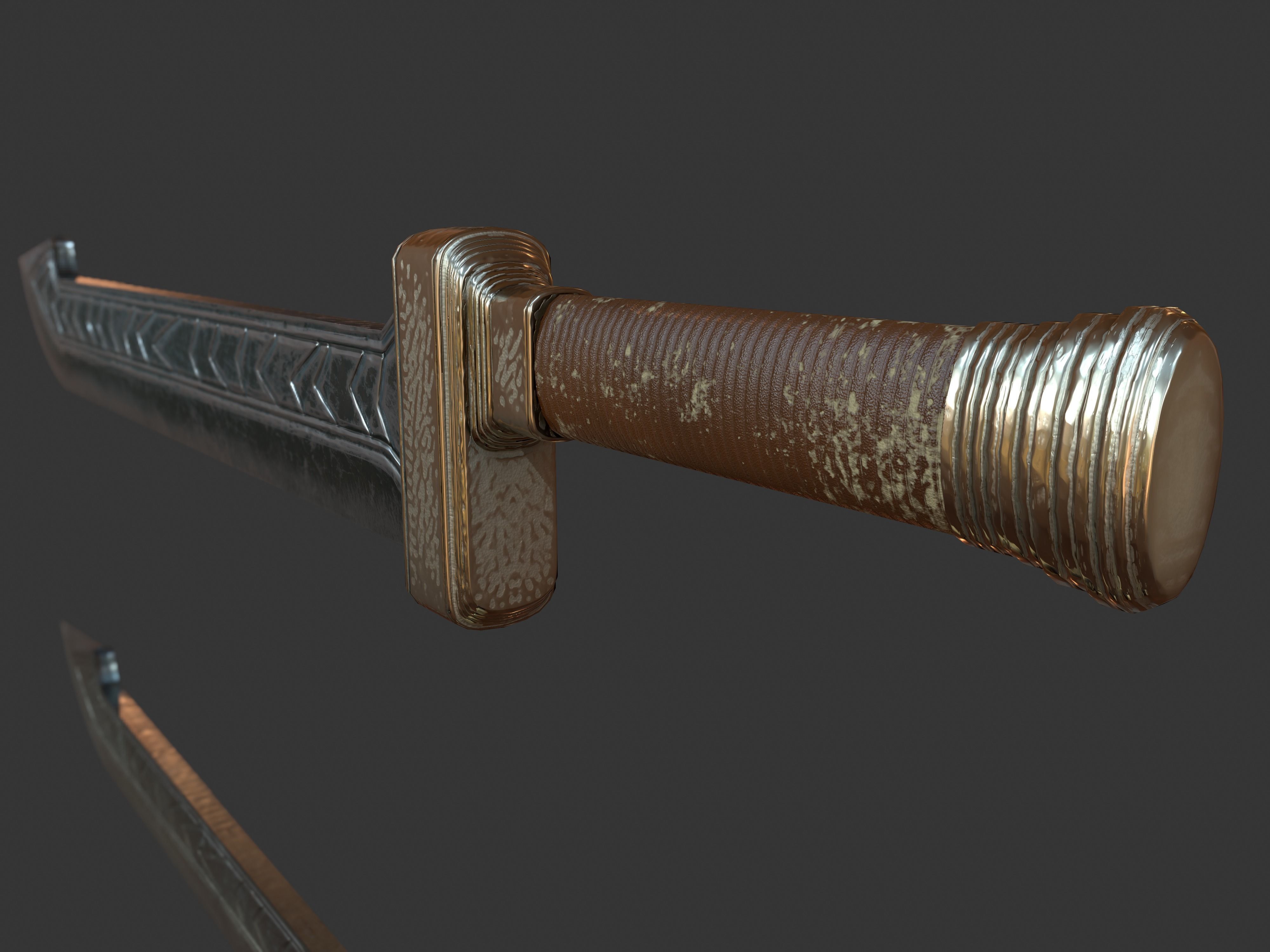 3D model Cleaver Sword VR / AR / low-poly | CGTrader