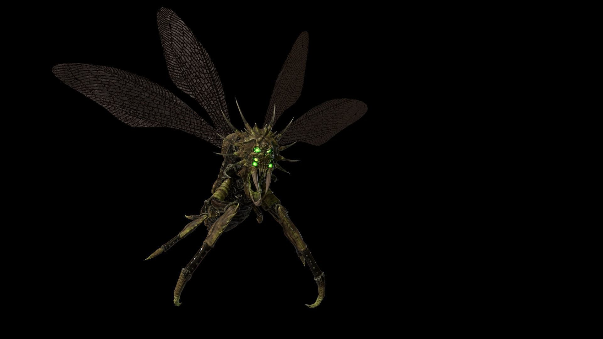 3D model Flying Bug 2 VR / AR / low-poly rigged animated | CGTrader