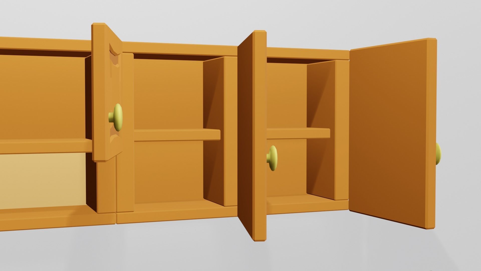 3D model Cartoon modular kitchen 2 VR / AR / low-poly | CGTrader