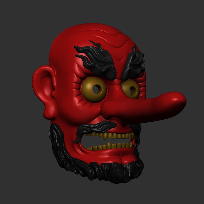 Traditional Japanese Masks 3D Model Collection | CGTrader