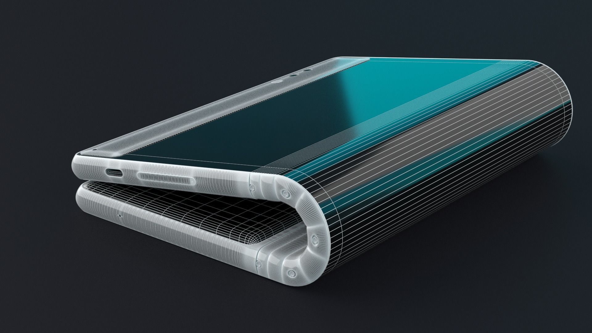 Folding Phone 3D model animated | CGTrader