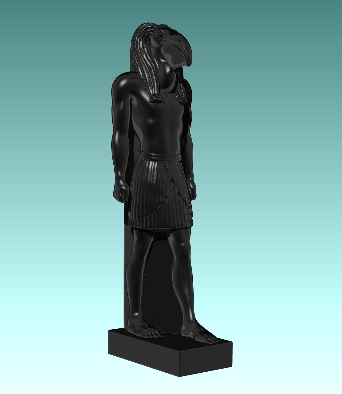 God Toth Figurine - Ancient Egipt - 5000bc 3D model 3D printable | CGTrader